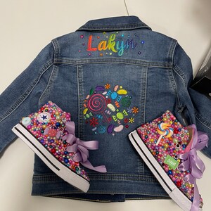 Personalized Candy Jean Jacket - Etsy