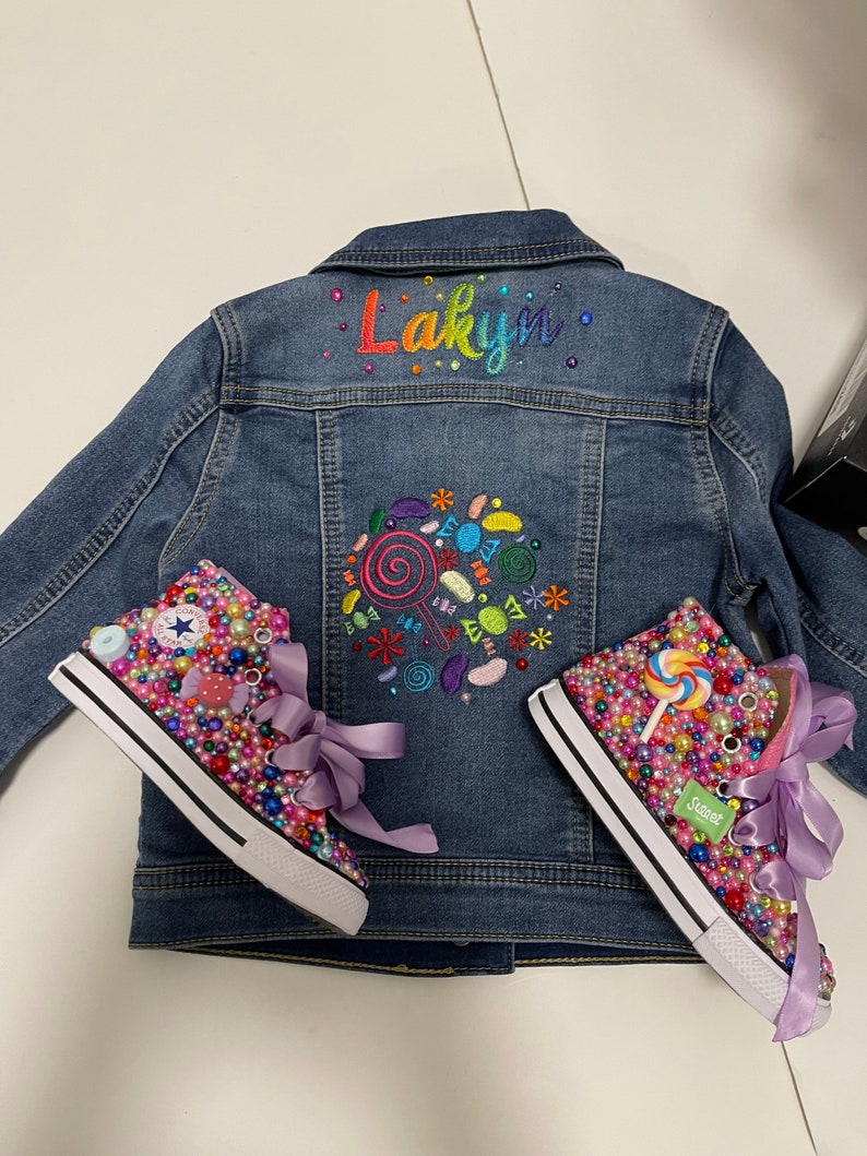 Personalized Candy Jean Jacket - Etsy