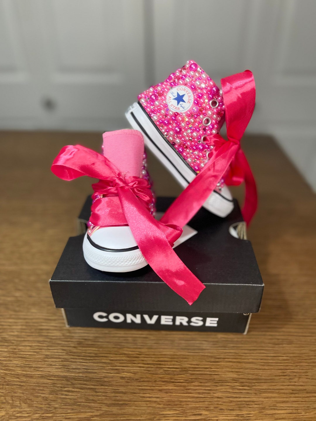 Shades of Pink Custom Converse - Etsy