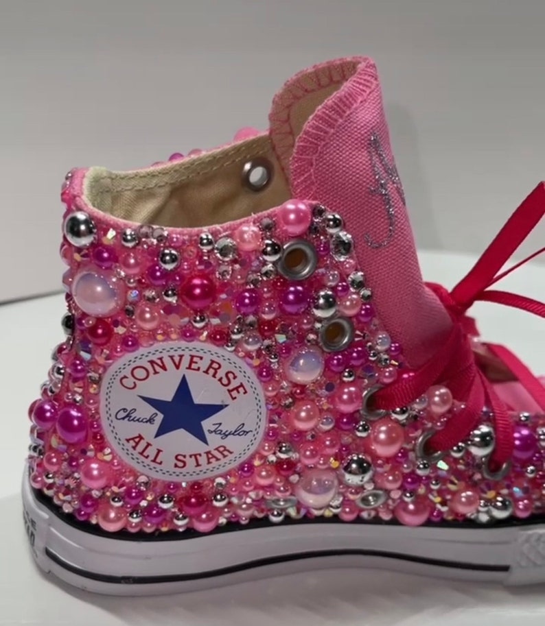 Shades of Pink Custom Converse - Etsy