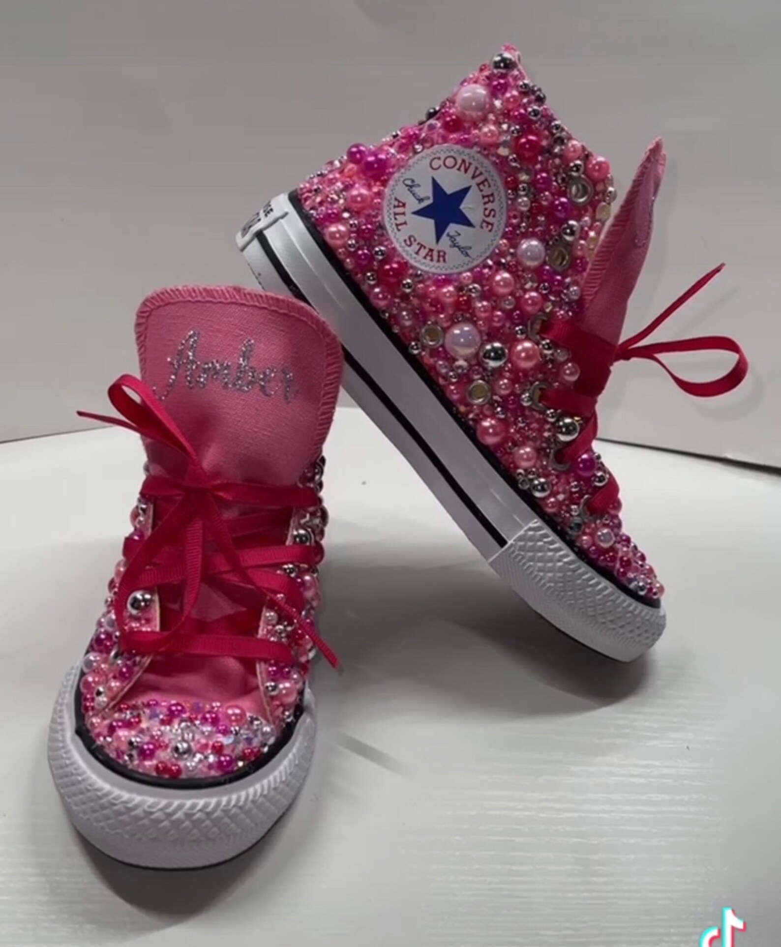 Shades of Pink Custom Converse - Etsy