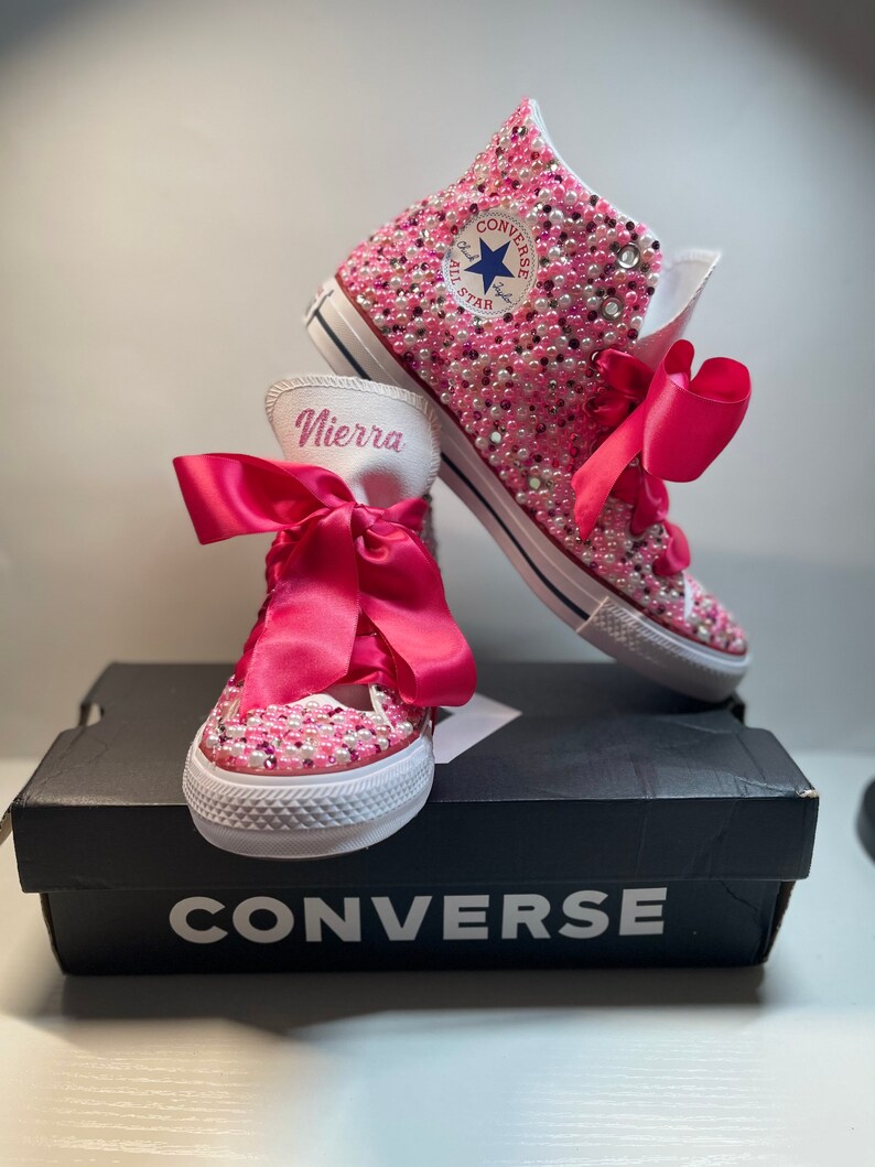 Shades of Pink Custom Converse - Etsy