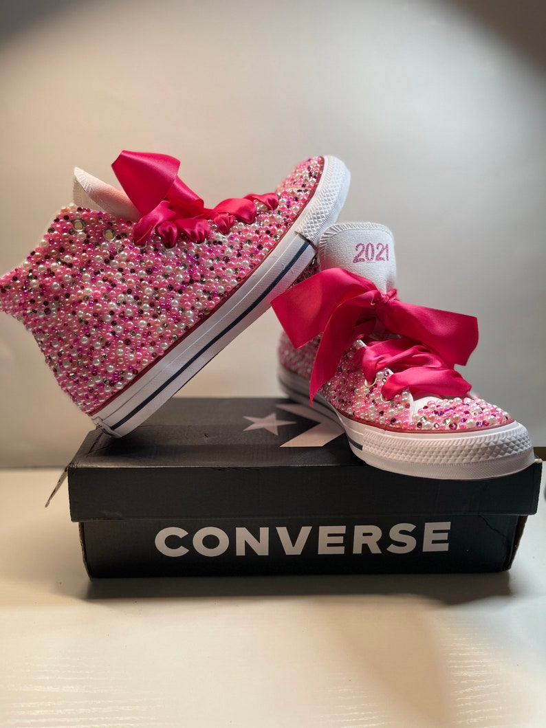 Shades of Pink Custom Converse - Etsy