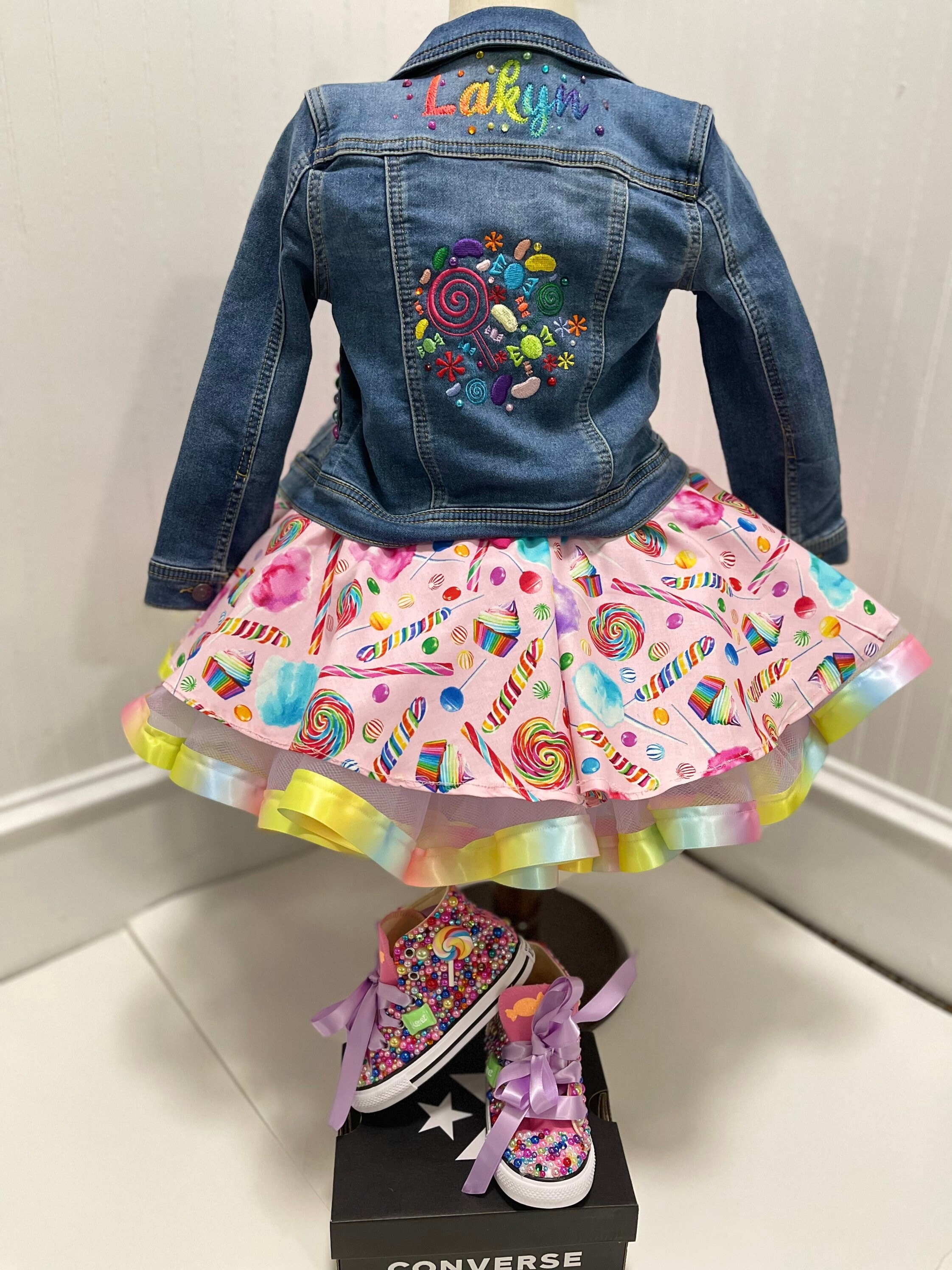 Personalized Candy Jean Jacket - Etsy
