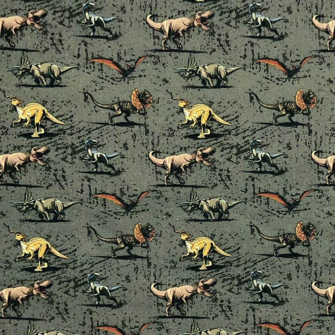 Jurassic World Fabric, Dinosaur Fabric, Cotton Fabric, Crafting Fabric ...