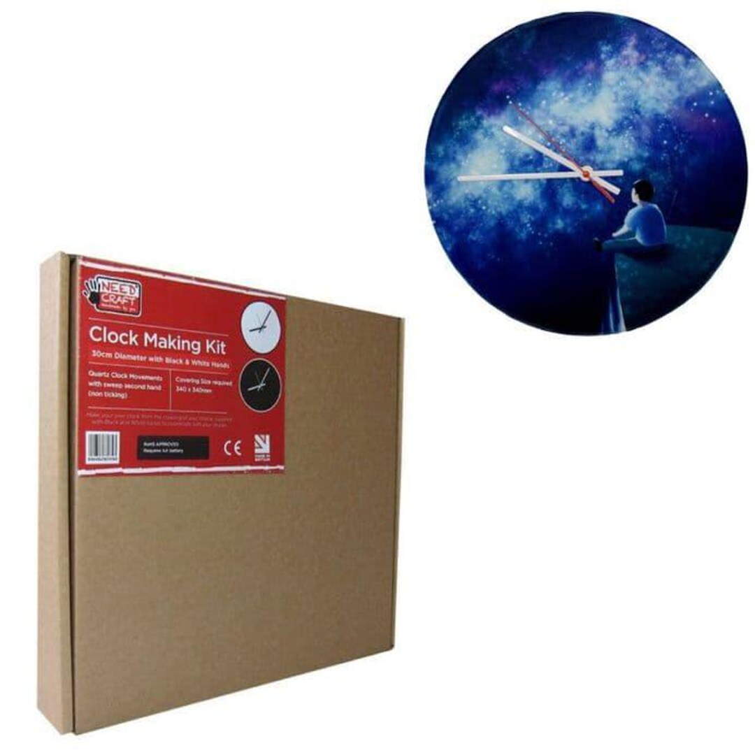 Circular Clock Making Kit, Make Your Own Wall Clock, 30cm Wall Clock ...