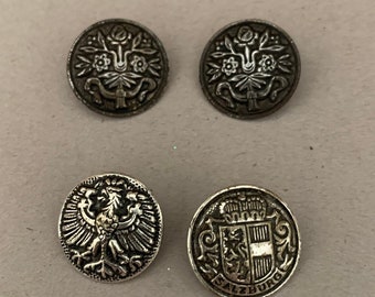 Silver Tone Buttons - Etsy