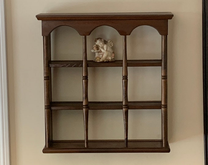 Spindle Shelf, Wood Spindle Shelf, Arched 3 Tier Spindle Shelf, Wood ...