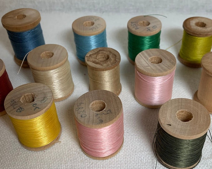 Vintage Small Wood Thread Spools, Vintage Wood Spools - Etsy