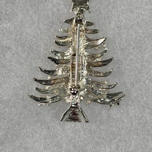 Vintage Eisenberg Ice Silver AB and Clear Rhinestone Christmas Tree ...