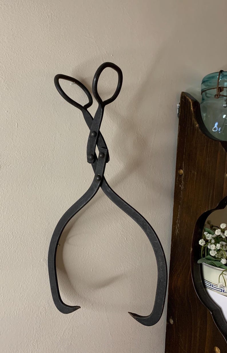 Vintage Cast Iron Ice Block Tongs - Antique Farmhouse Decor - Etsy