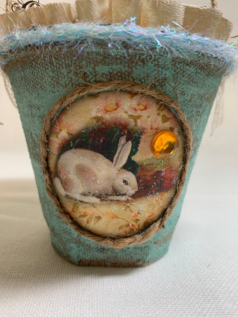 Spring Decorated Peat Pot Rabbit Theme Decorated Peat Pot - Etsy