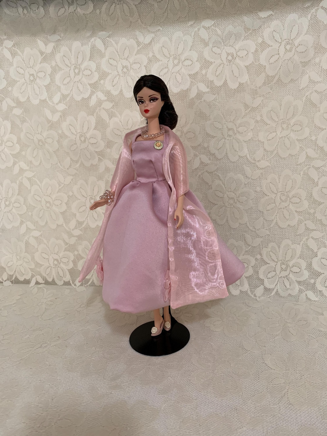 OOAK Handmade 11.5” Fashion Doll MCM Style Dress Fits Vintage Repro and ...