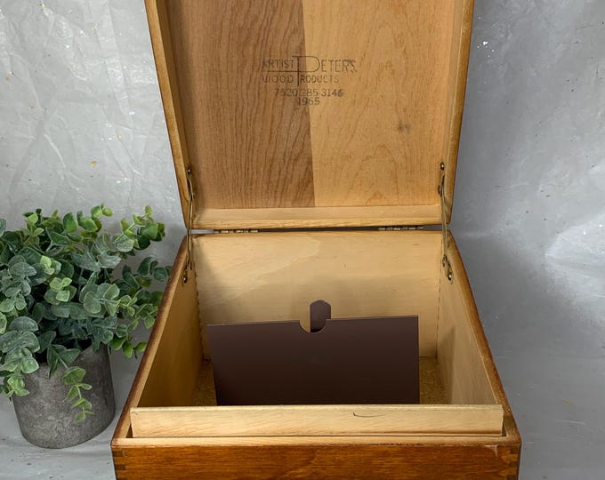 Artist Peters Large Dovetailed Wood Filing Box - Etsy