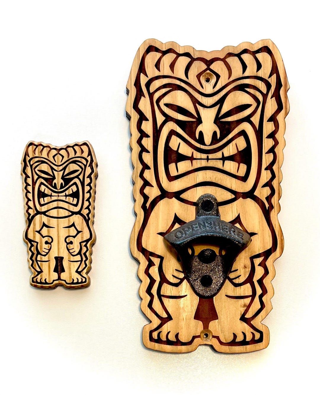 Tiki Guy Bottle Opener - Tiki Bar Decoration - Tiki Theme Party Gift - Etsy