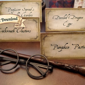Wizard/witch Food Labels (editable/printable), Magic School Food Labels ...