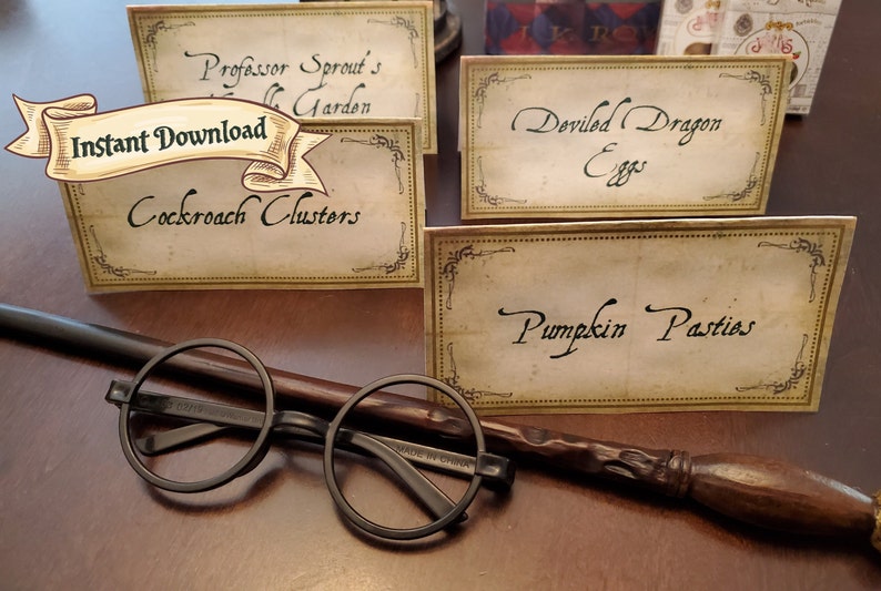 Wizard/witch Food Labels editable/printable Magic School - Etsy