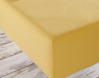Yellow Fitted Sheet - Etsy UK
