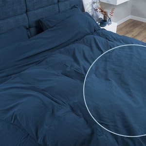 Stone Washed Bedding Set: 1 Duvet Cover 2 Pillow Cases - Etsy UK