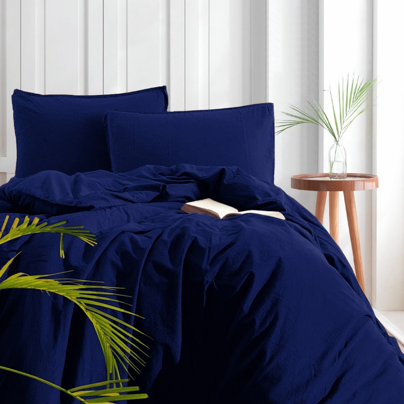 Navy Bedding - Etsy