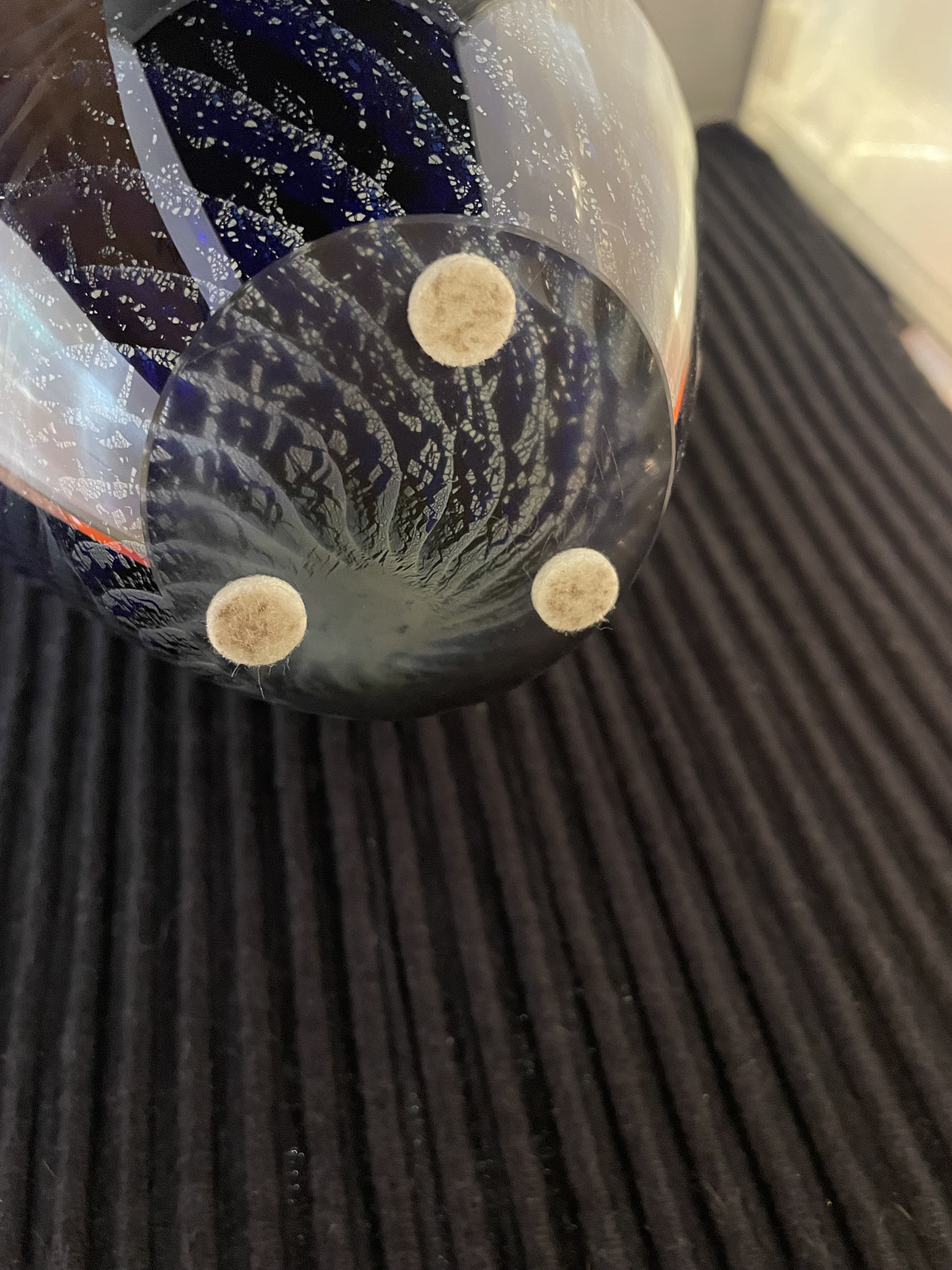 Art Glass Vase by Tim Lazer Cobalt Hand Blown Beautiful - Etsy