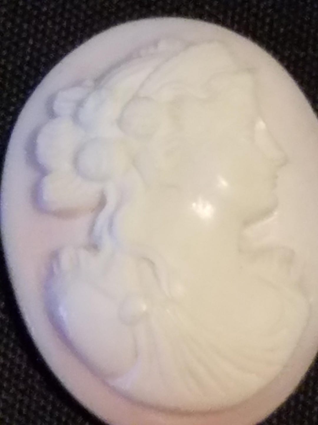 19th C Lady Portrait Cameo Cab Pink Queen Conch Shell - Etsy