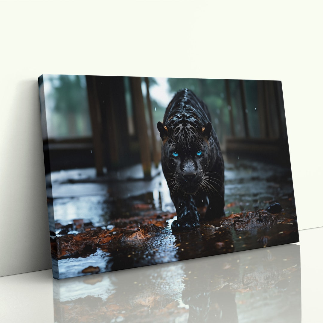Panther Printed Art Collection, Stunning Panther Wall Art and Panther ...