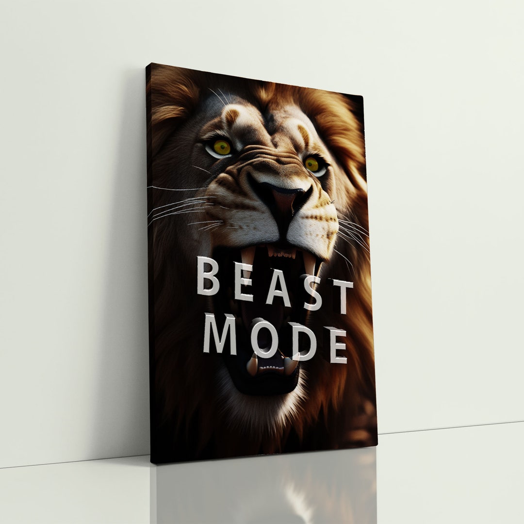Lionhearted: 'BEAST MODE' Canvas of Courage - Etsy