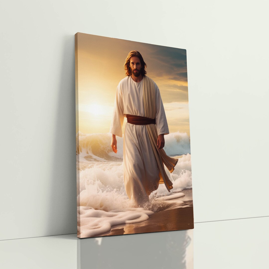 Jesus Christ Portrait - Catholic Art Canvas Print - Religious Home ...