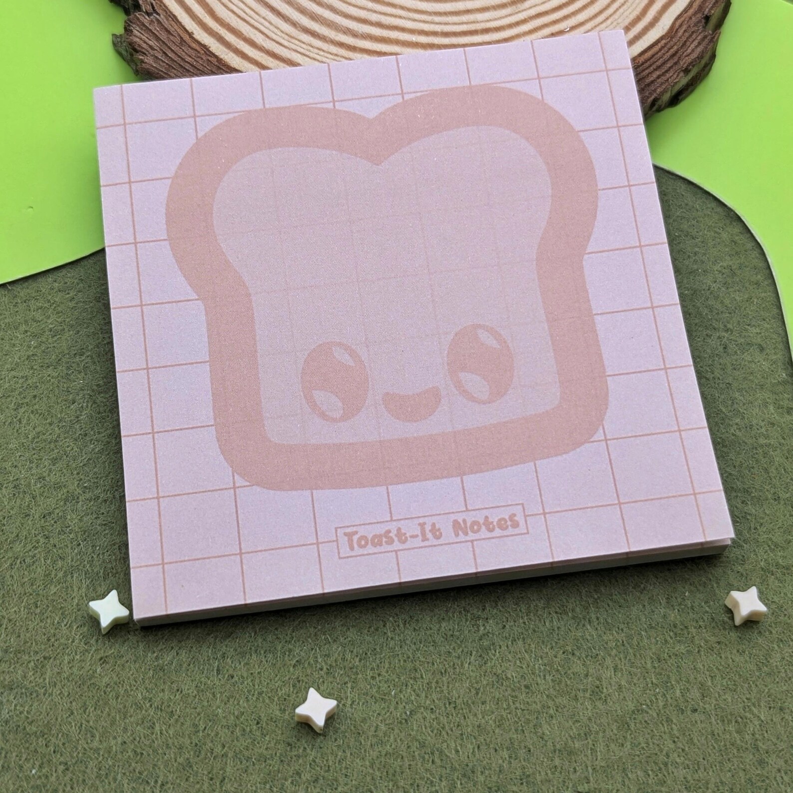 Toast-it Sticky Notes | Cute Food Stationery | Memo Note Pad - Etsy