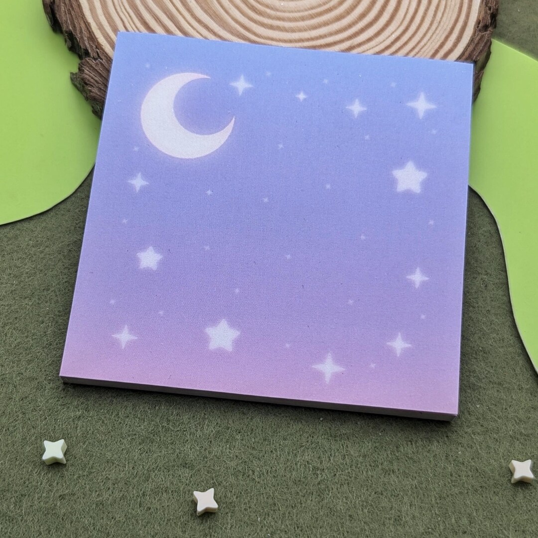 Pastel Skies Sticky Notes | Cute Stationery | Celestial Note Pad - Etsy