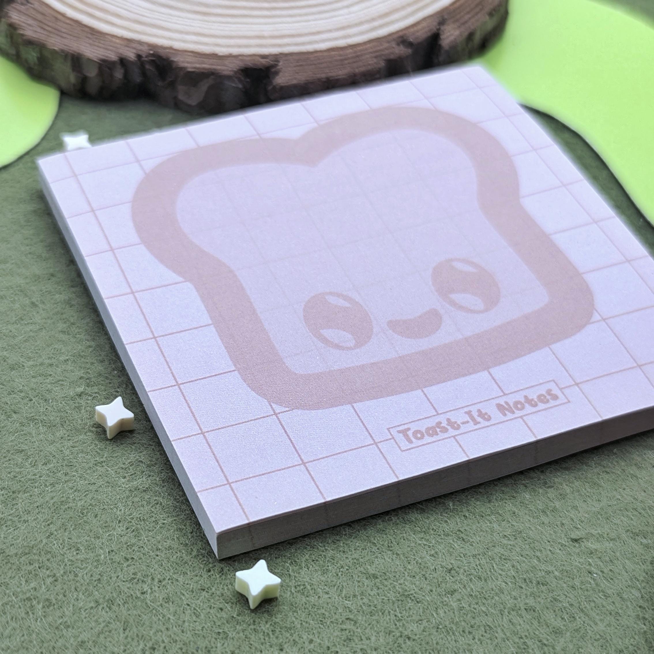 Toast-it Sticky Notes | Cute Food Stationery | Memo Note Pad - Etsy