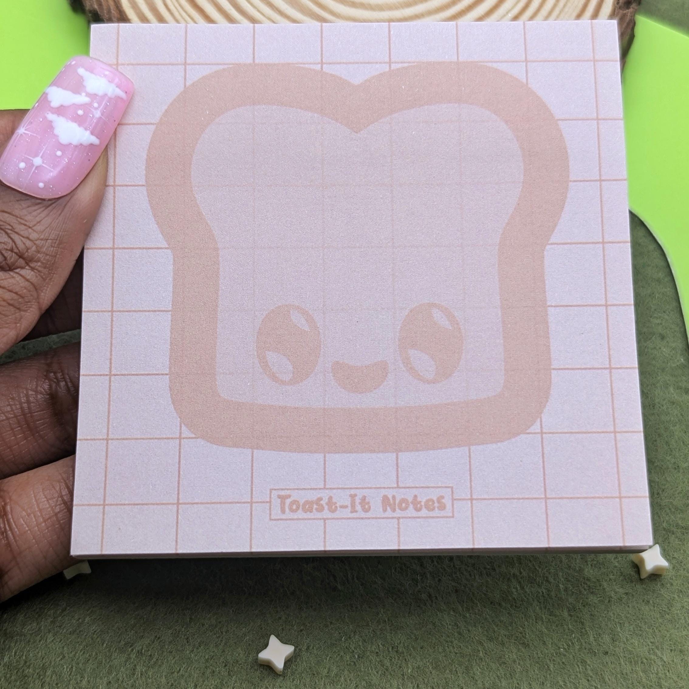 Toast-it Sticky Notes | Cute Food Stationery | Memo Note Pad - Etsy