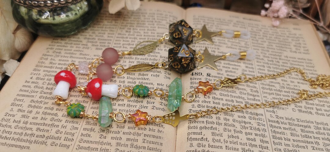 Starlight of the Forest D20 Glasses / Mask Chain Dnd TTRPG - Etsy