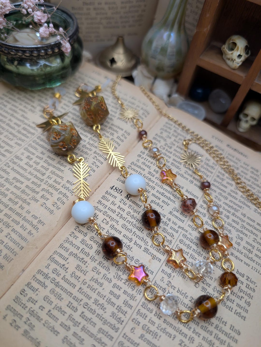 Golden Light - D20 Glasses / Mask Chain Dnd TTRPG - Etsy