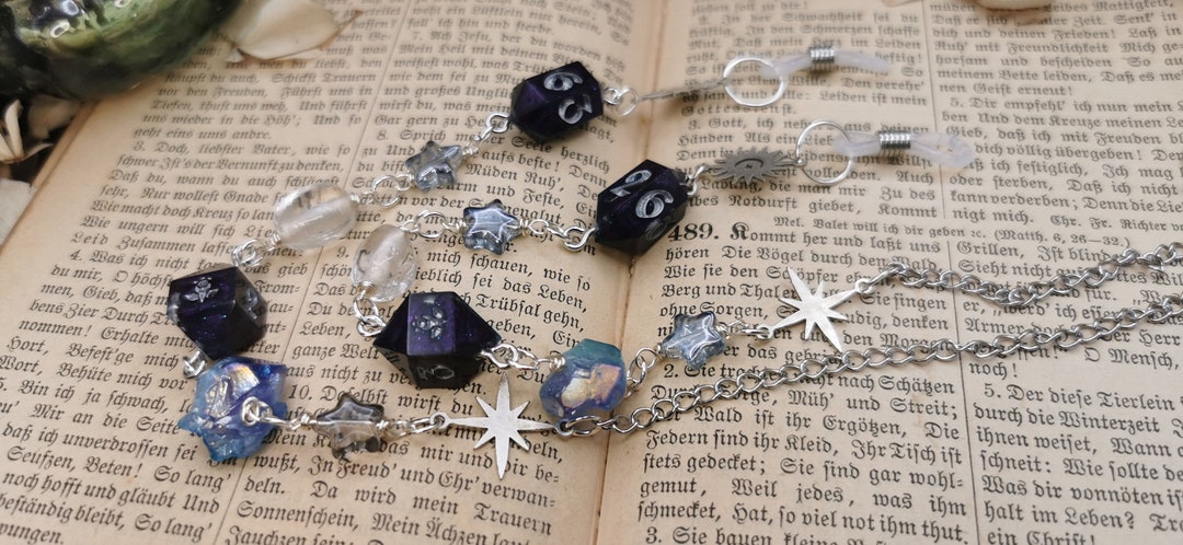 Starshade Toadstool D6/d4 Glasses / Mask Chain Dnd TTRPG - Etsy