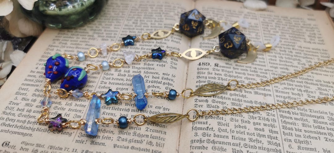 Nightsky Fruits D20 Glasses / Mask Chain Dnd TTRPG - Etsy