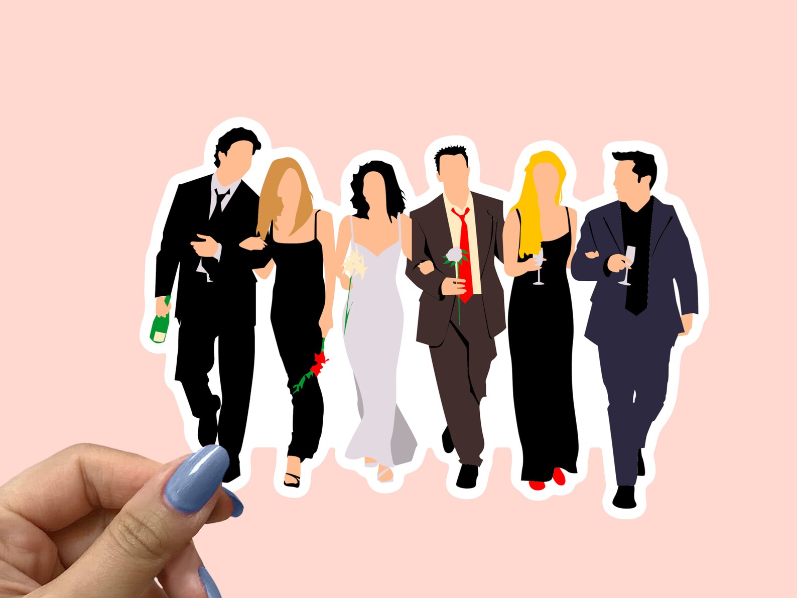 Friends TV Show Sticker Pack Friends Stickers Pack of 8 | Etsy