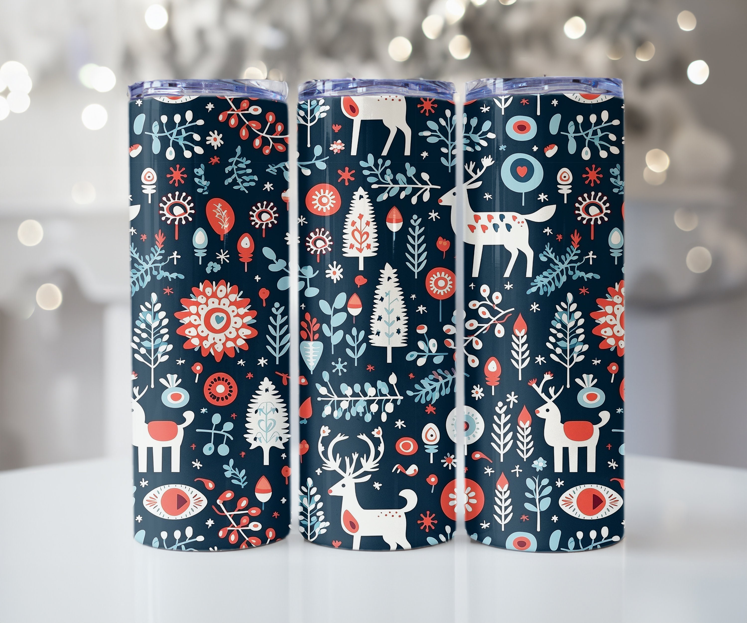Scandinavian Christmas Digital Paper Pack, Scandinavian Christmas Decor ...