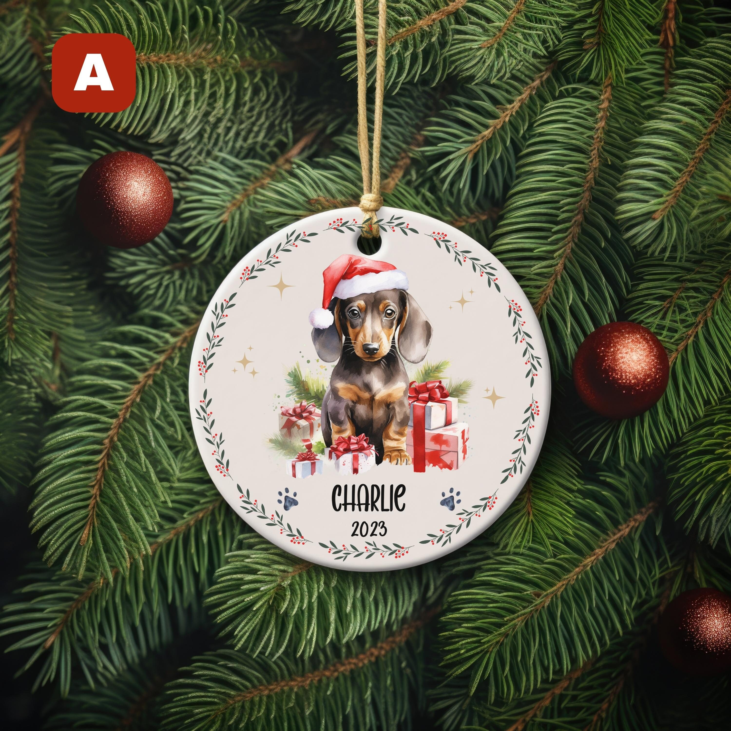 Décoration de Noël teckel, cadeau décoration teckel, cadeau amateur de ...