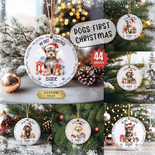 Dogs First Christmas - Etsy