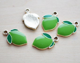 Lime Green Charms - Etsy