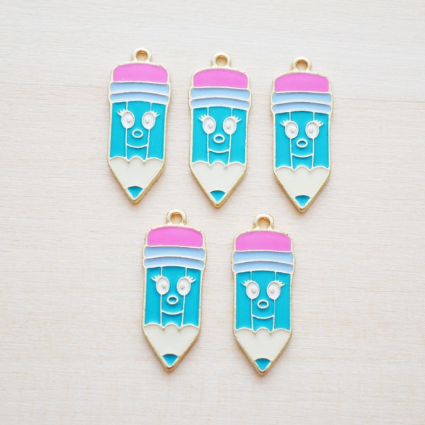 Pencil Charm - Etsy