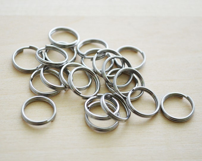 10MM Stainless Steel Split Key Ring Set of 50 - Etsy