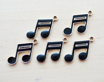 Musical Note Charms - Etsy