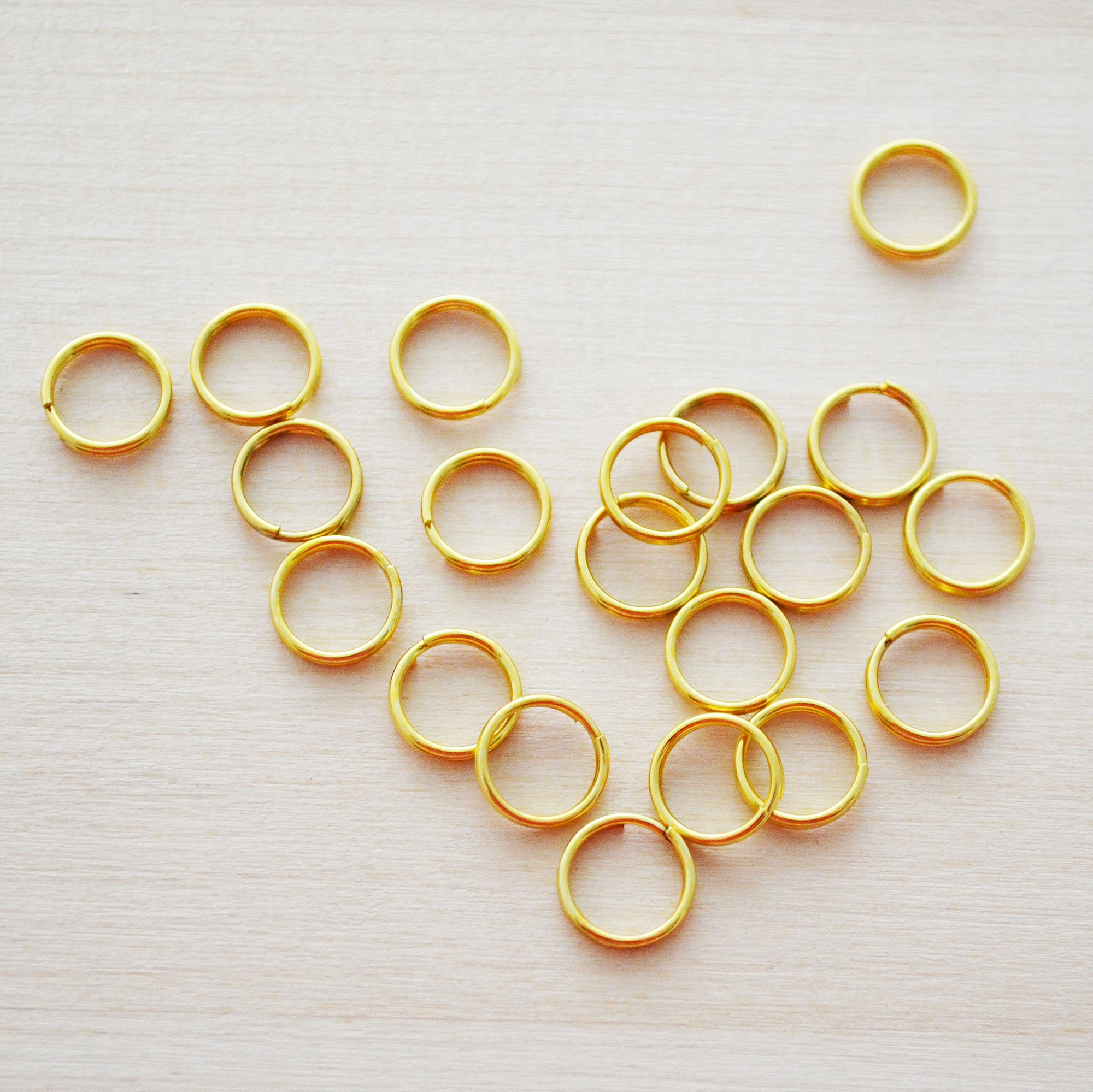 8MM Gold Stainless Steel Split Key Ring Set of 50pcs - Etsy.de