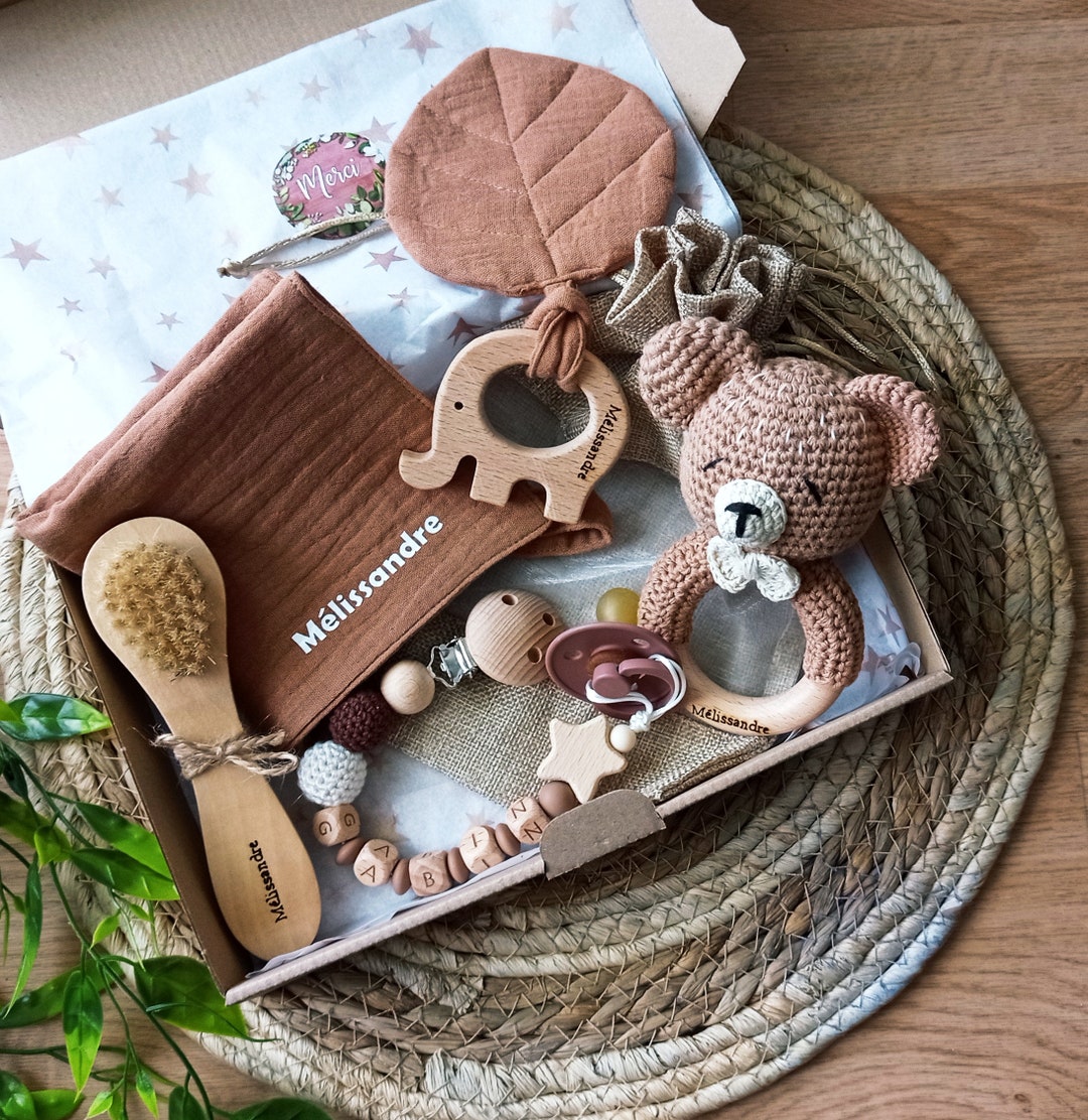 Personalized Birth Gift Box for Handmade Baby Engraved With the Baby's ...