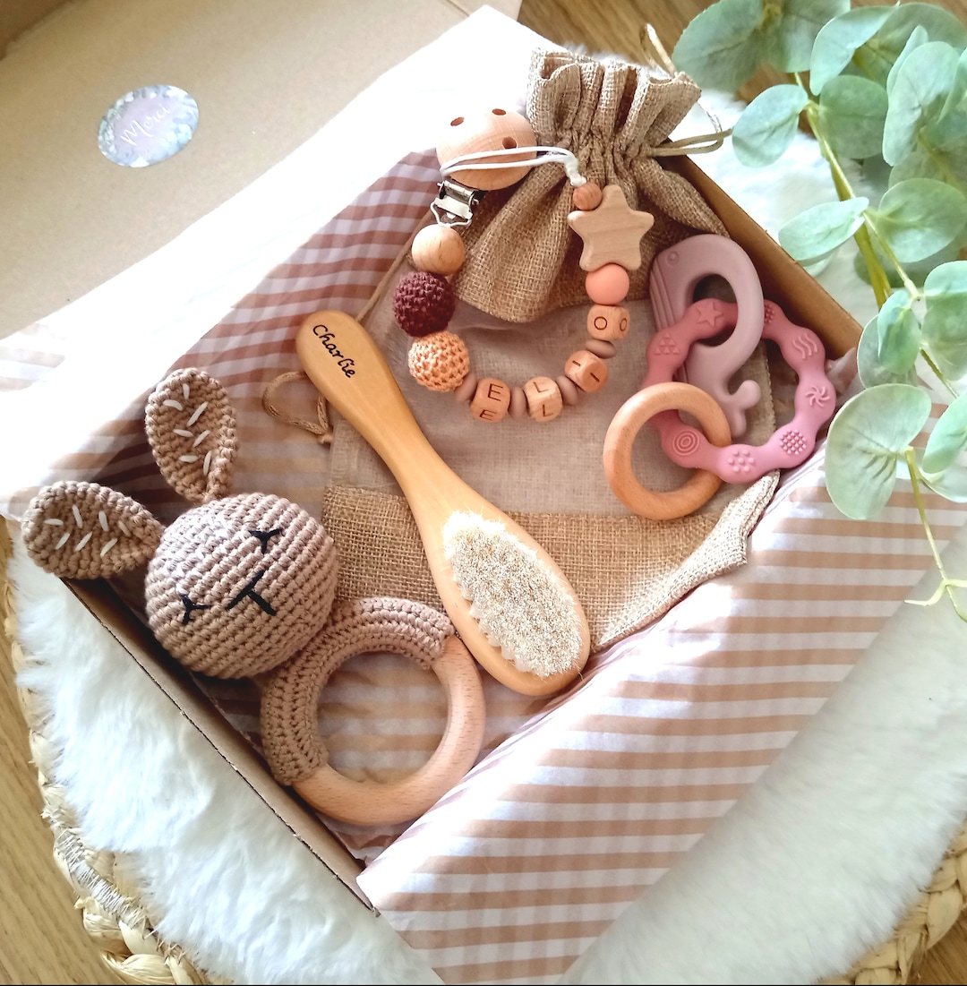 Personalized Birth Gift Box for Baby With Handmade Gift Box - Etsy