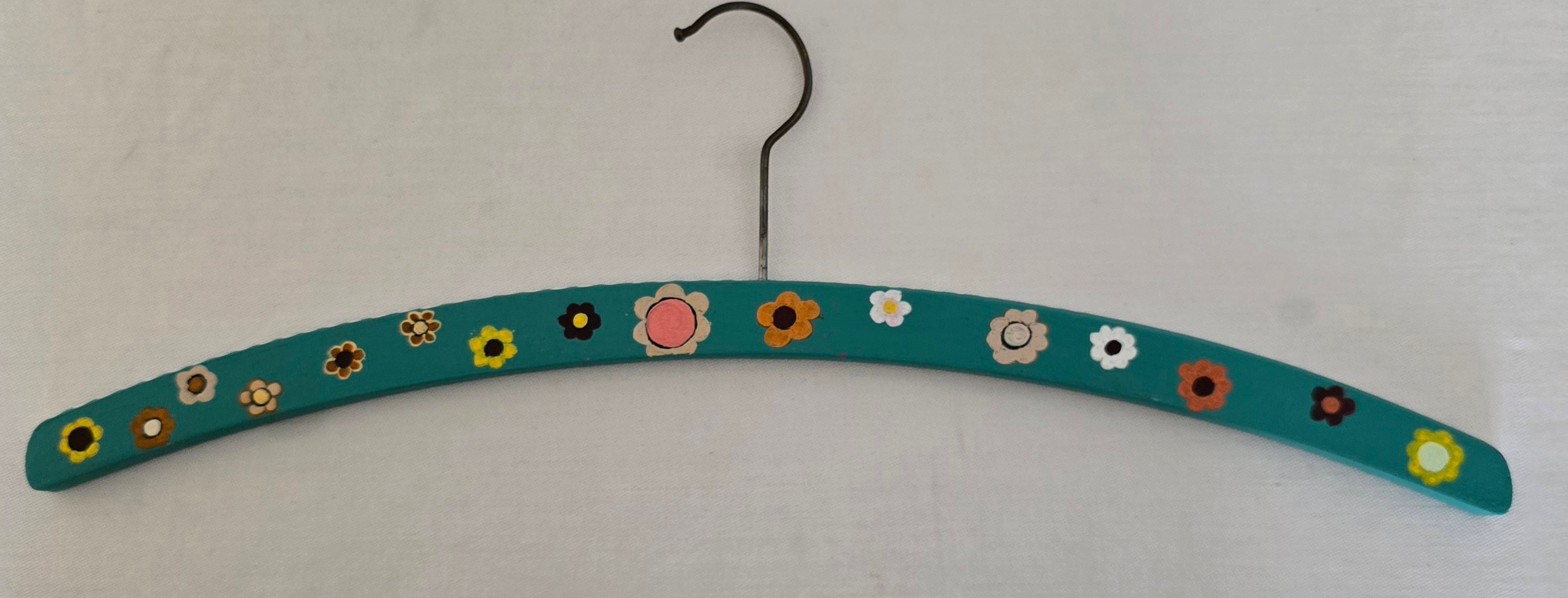 Vintage Painted Wooden Hangers - 10pieces - Etsy UK