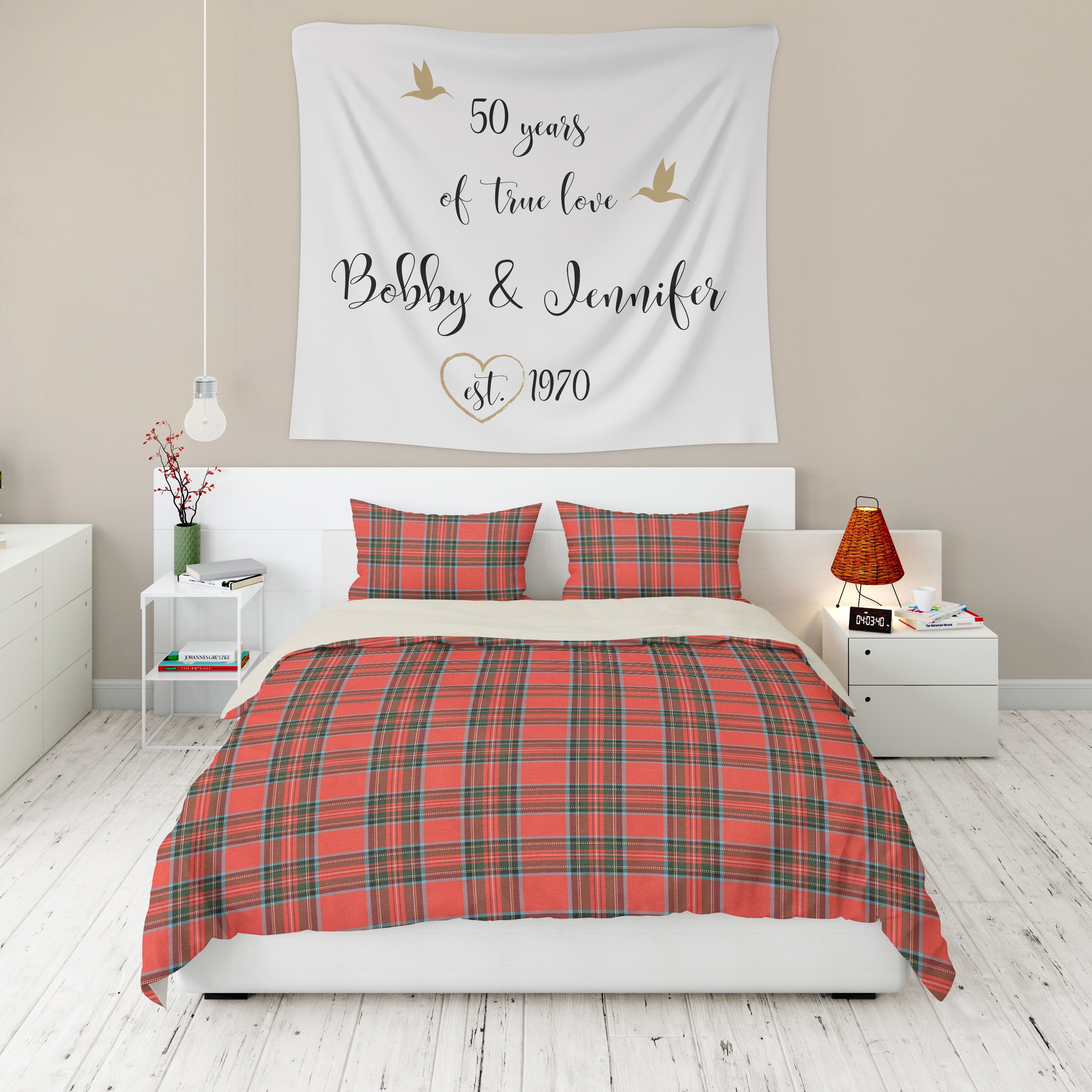 Tartan Plaid Duvet Cover, Twin, Queen or King Outlander Comforter ...